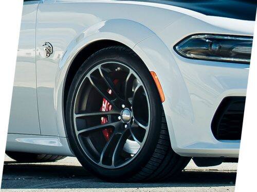Dodge Charger 2022 White Black Rims
